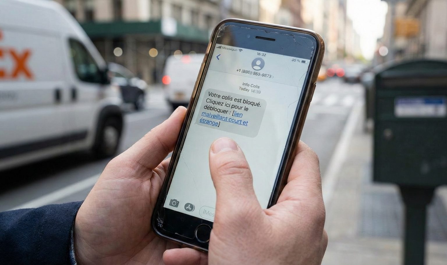 Reconnaître un SMS frauduleux : évitez l'escroquerie colis bloqué
